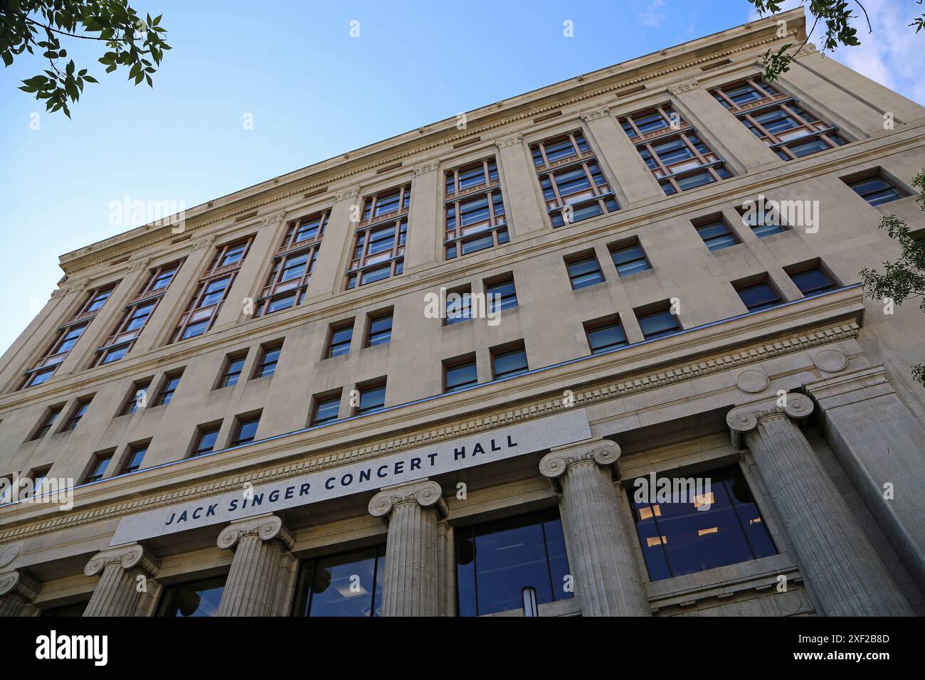 Front facade of Jack Singer Concert Hall, Calgary, Canada Stock Photo ...