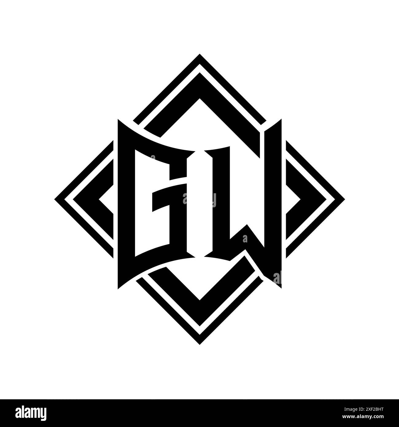 Gw logo Black and White Stock Photos & Images - Alamy