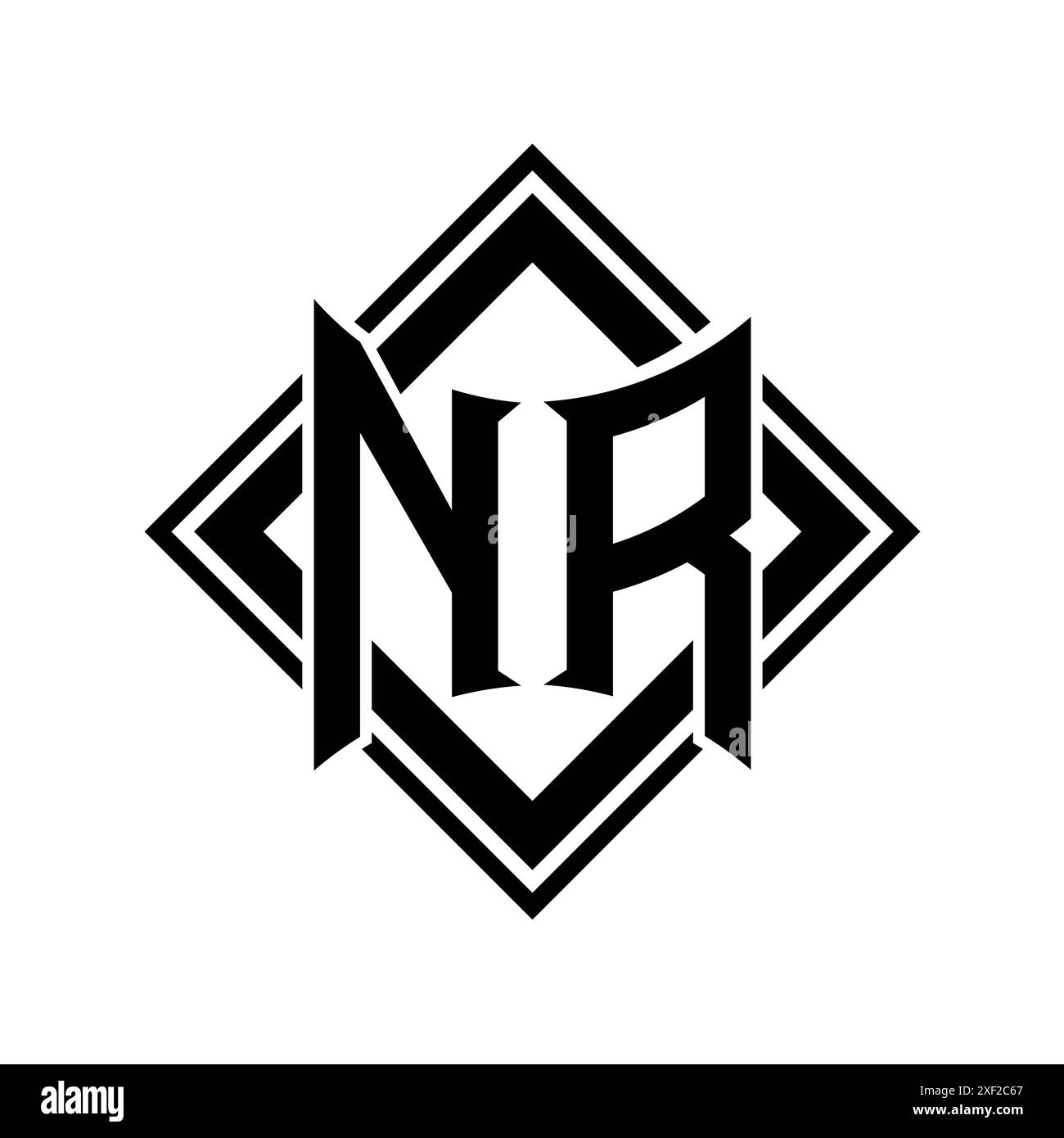 Letter nr logo hi-res stock photography and images - Alamy