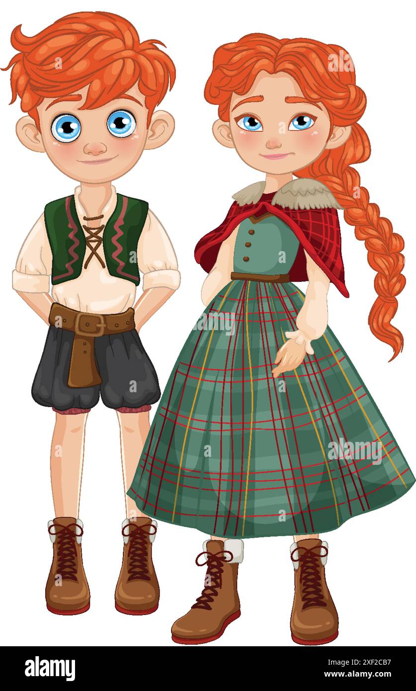 Scottish siblings hi-res stock photography and images - Alamy
