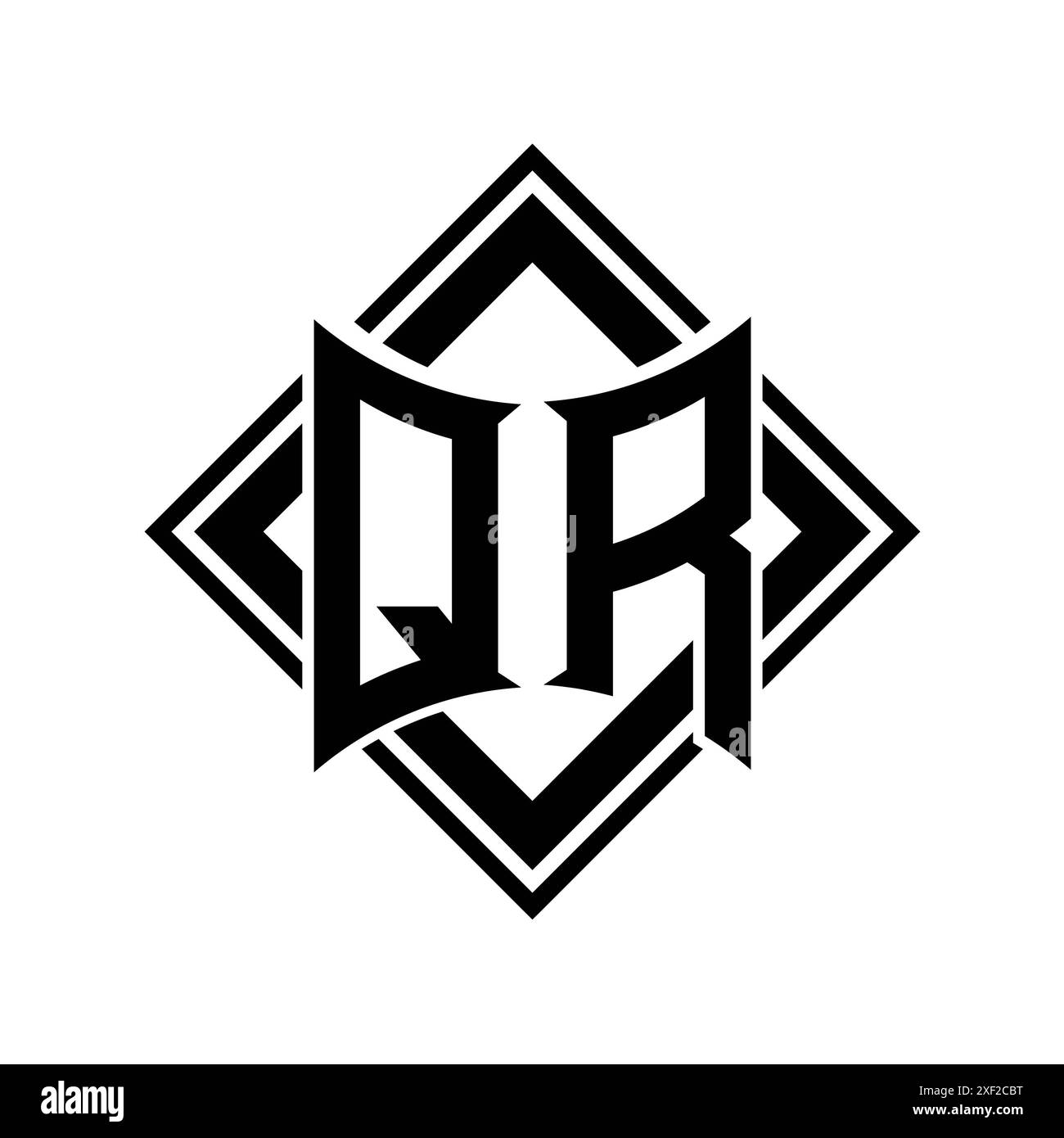 Qr brand logo hi-res stock photography and images - Alamy