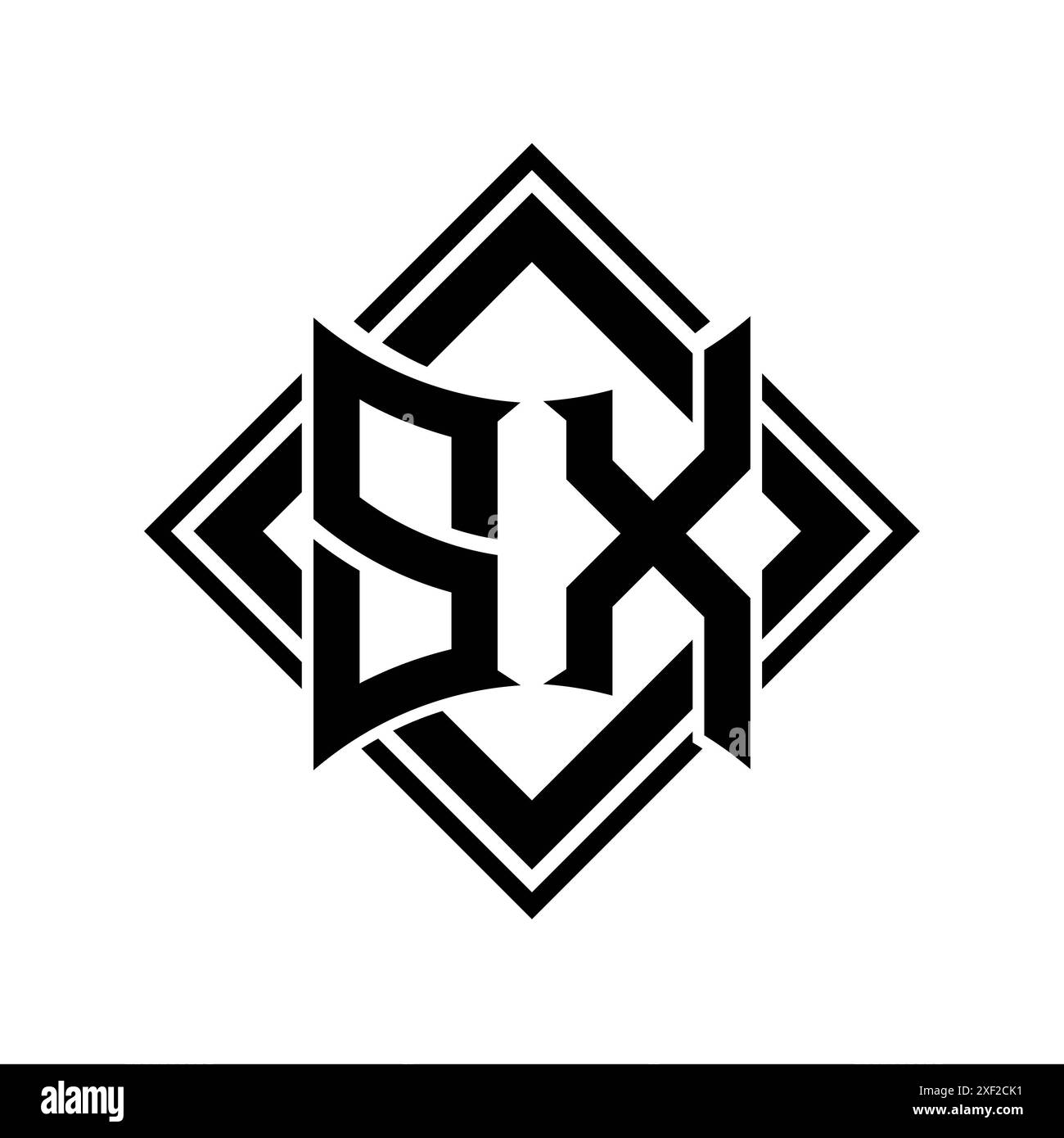 Sx logo design hi-res stock photography and images - Alamy