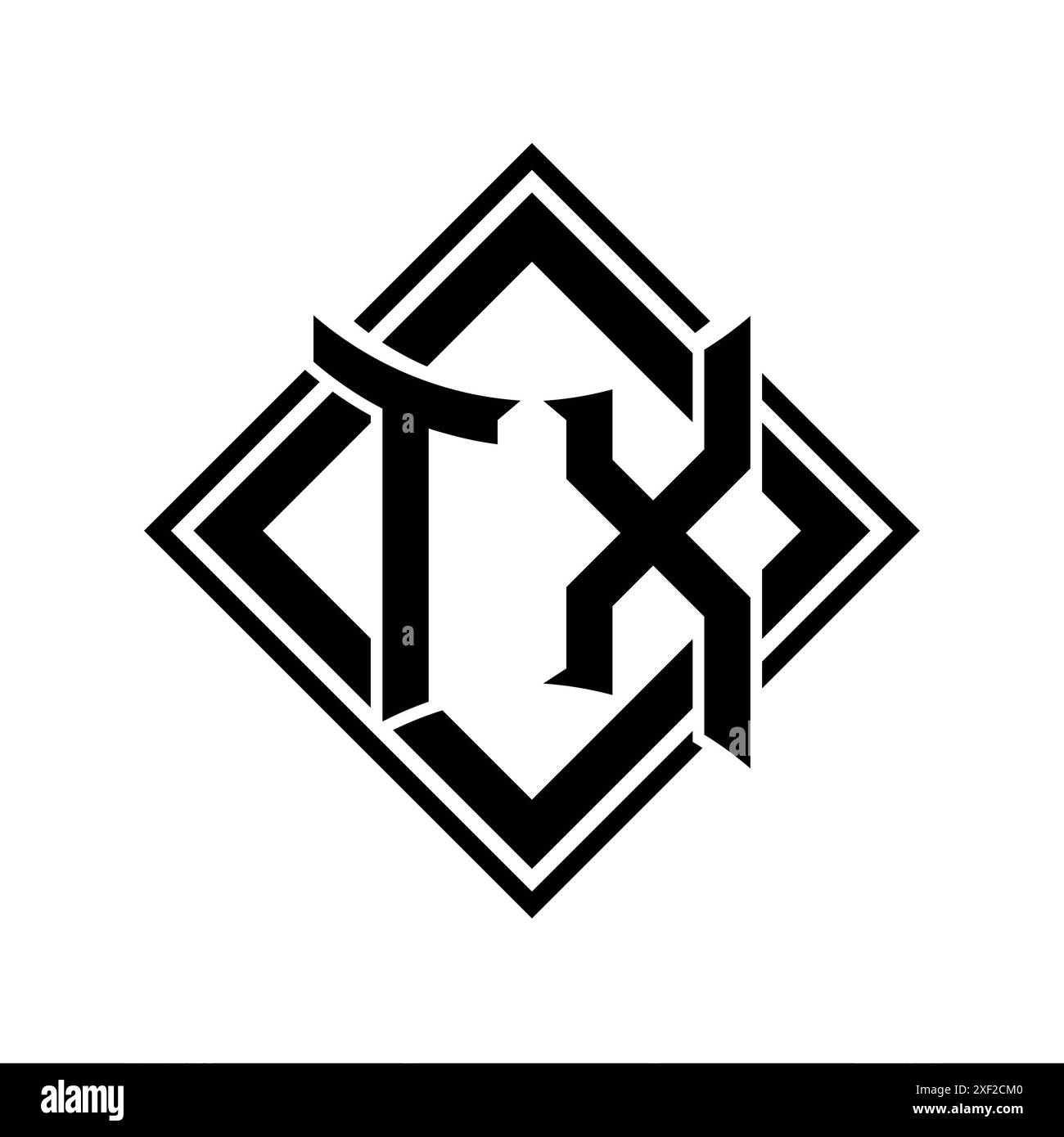 Tx logo design hi-res stock photography and images - Alamy