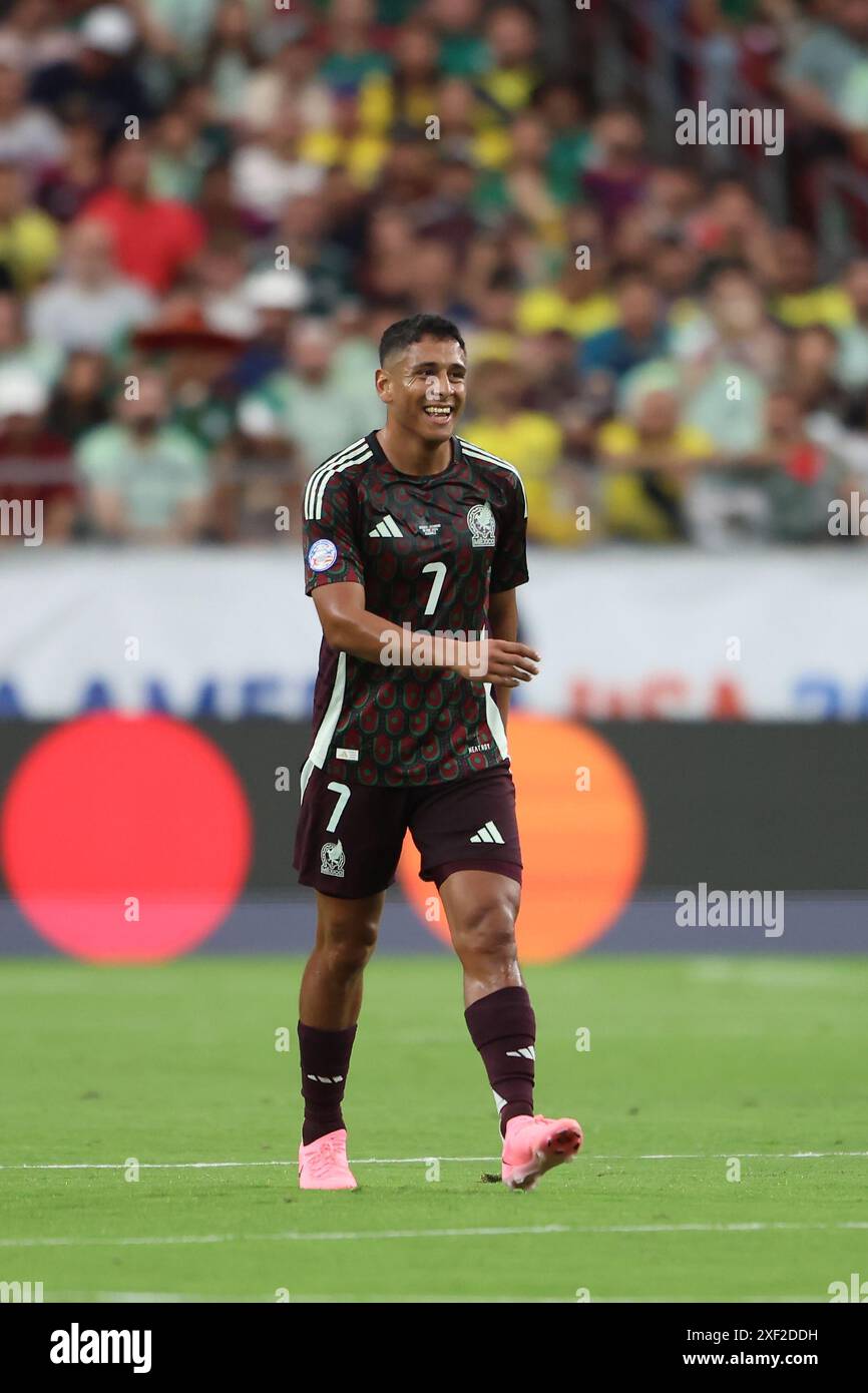 SAO PAULO,BRAZIL - JUNE 30: Luis Romo of Mexico reacts during a match ...
