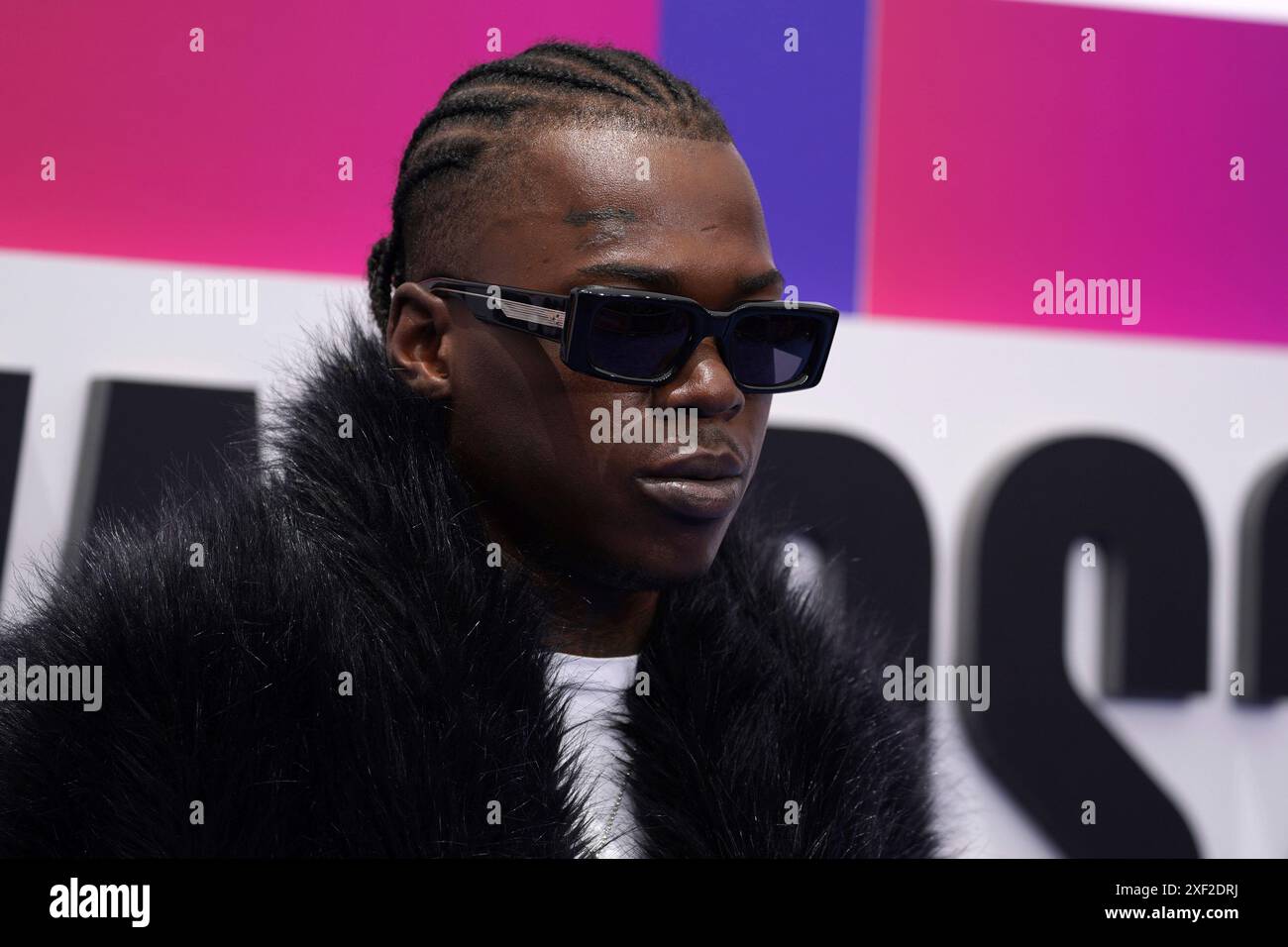 Skillibeng arrives at the BET Awards on Sunday, June 30, 2024, at the ...