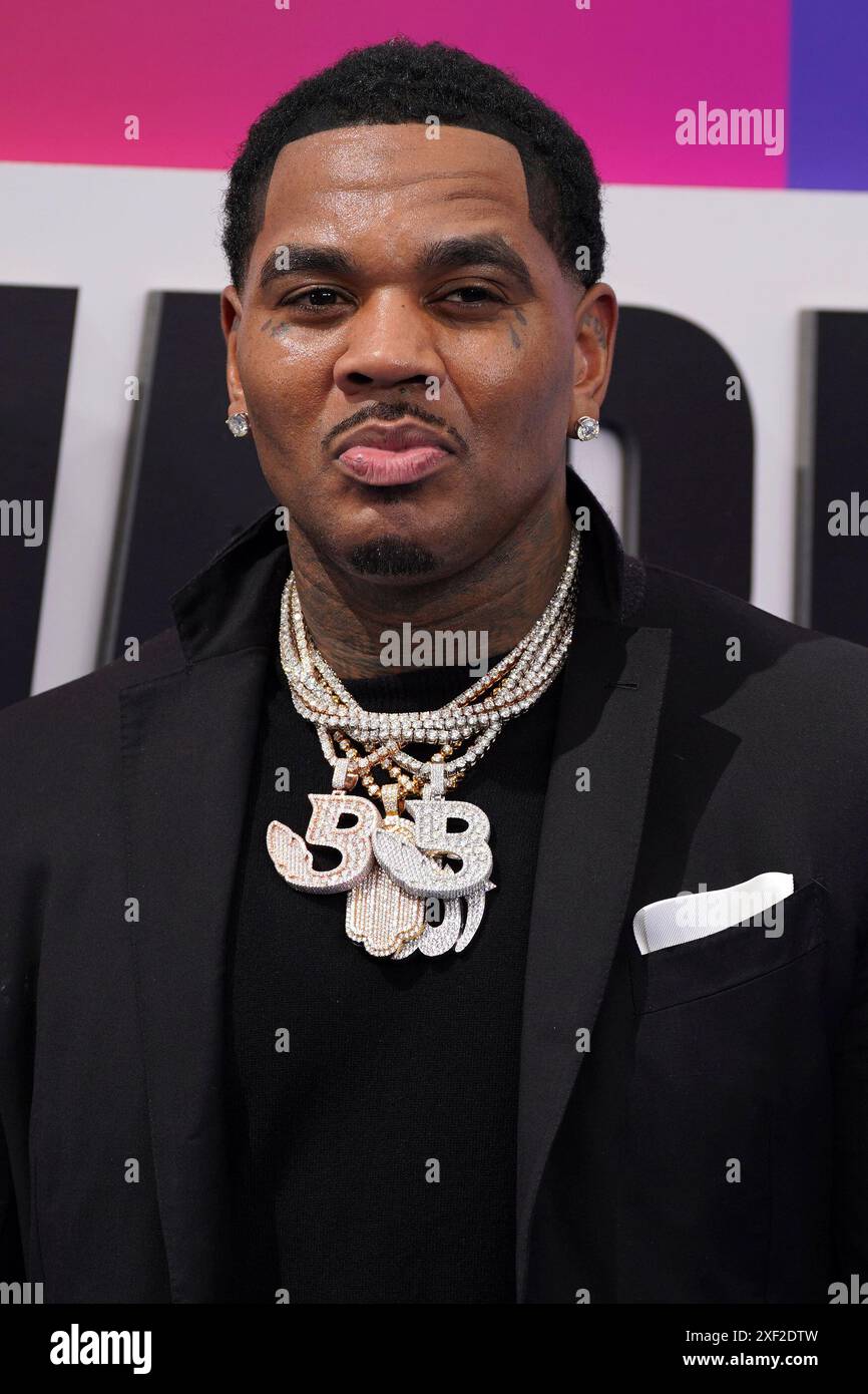 Kevin Gates arrives at the BET Awards on Sunday, June 30, 2024, at the ...