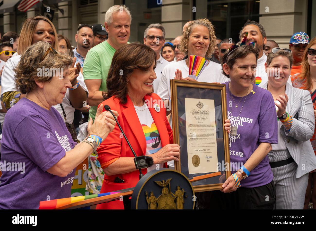 New York, United States. 30th June, 2024. New York Governor Kathy ...