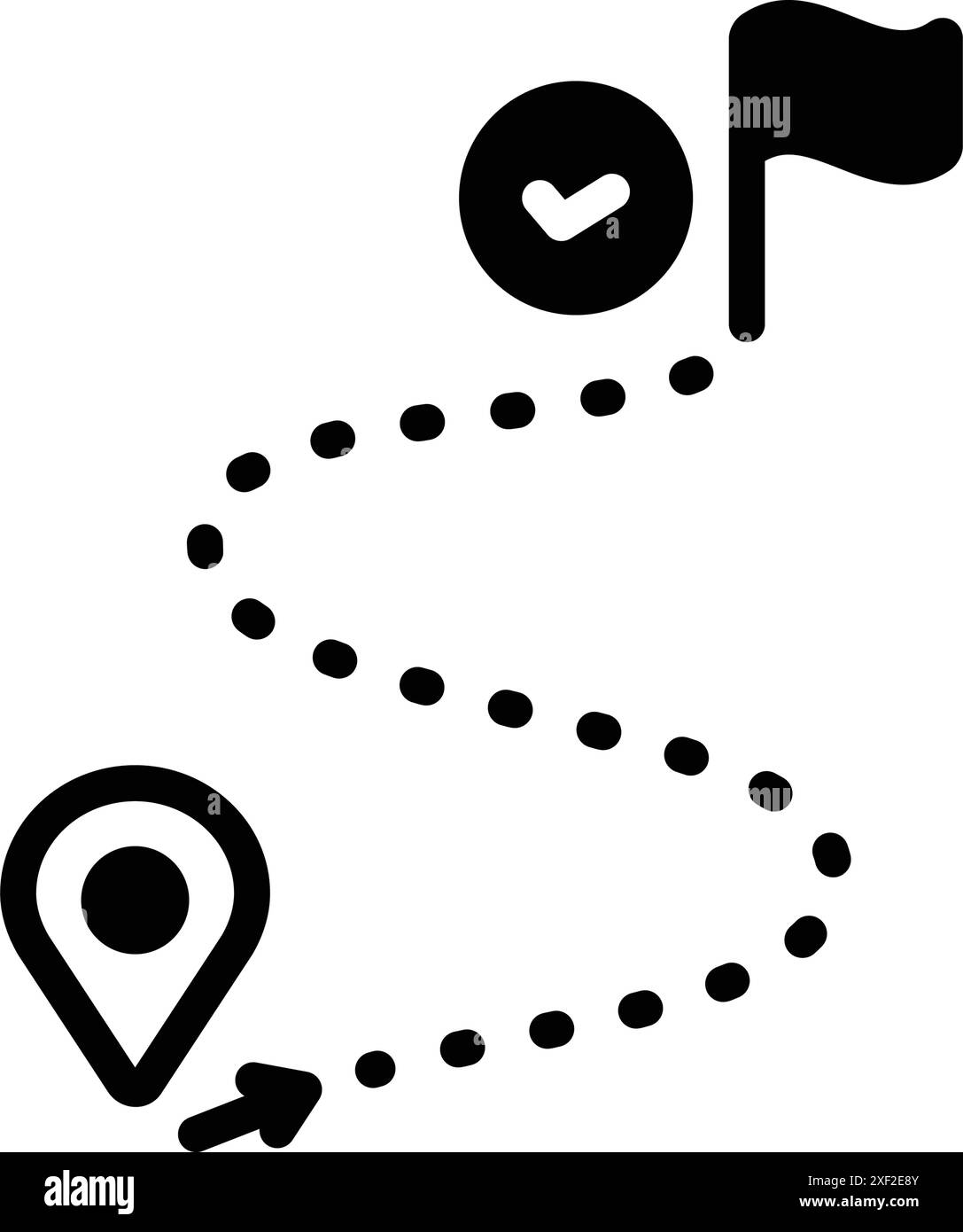 Start location end icon hi-res stock photography and images - Alamy