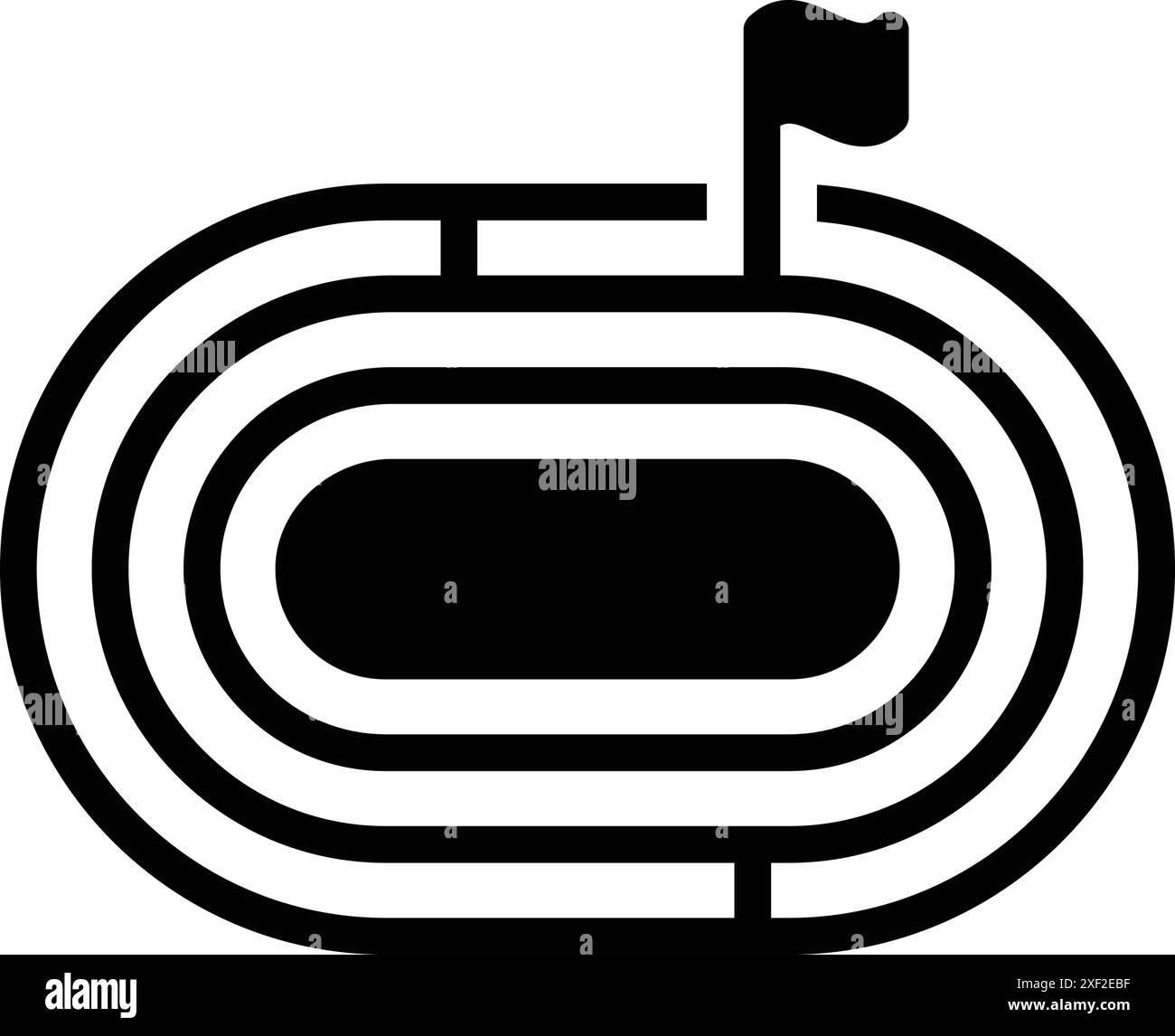 Icon for running track, race track Stock Vector Image & Art - Alamy