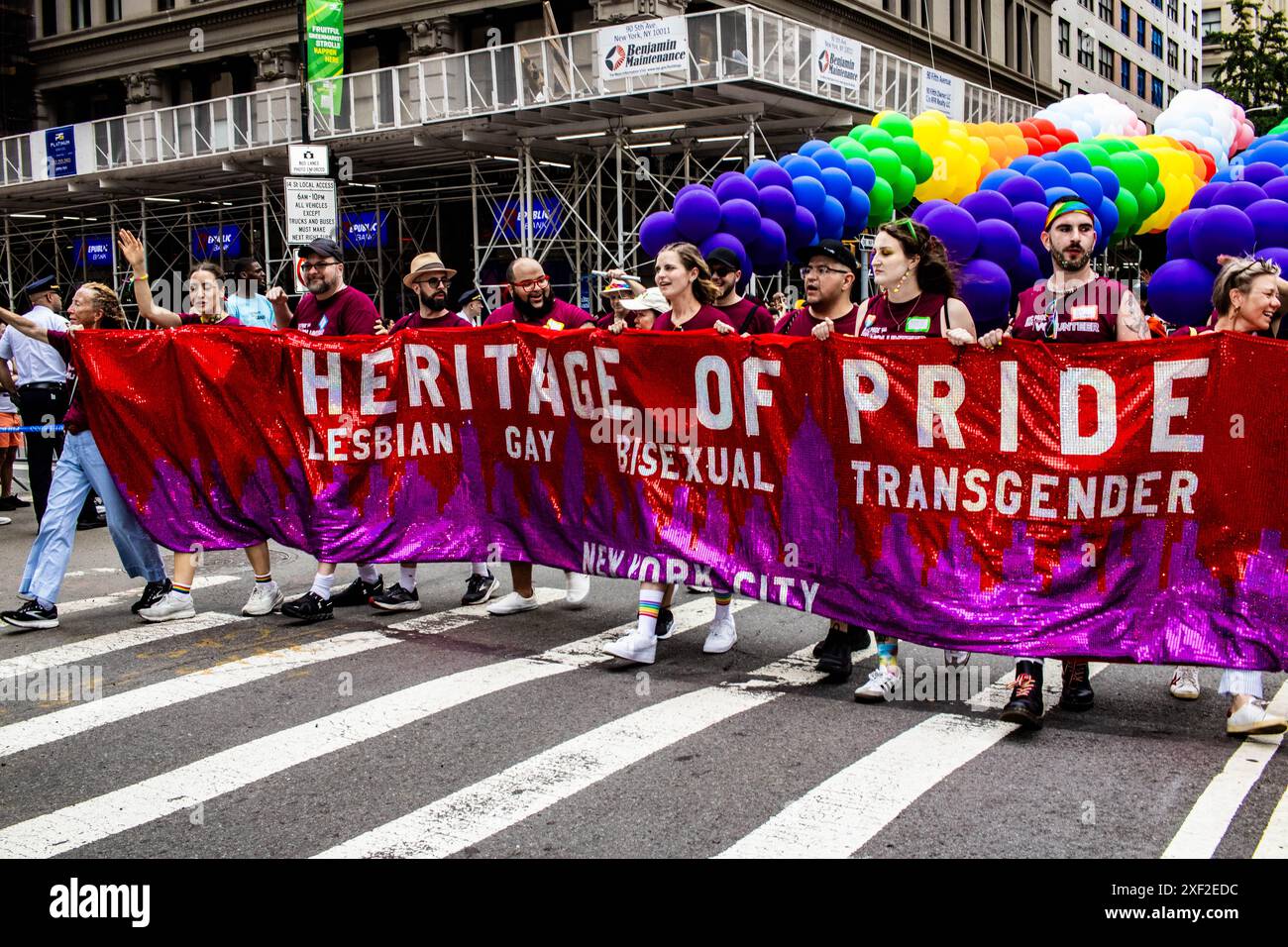New York City, USA. 30th June, 2024. The 42nd annual pride parade was ...