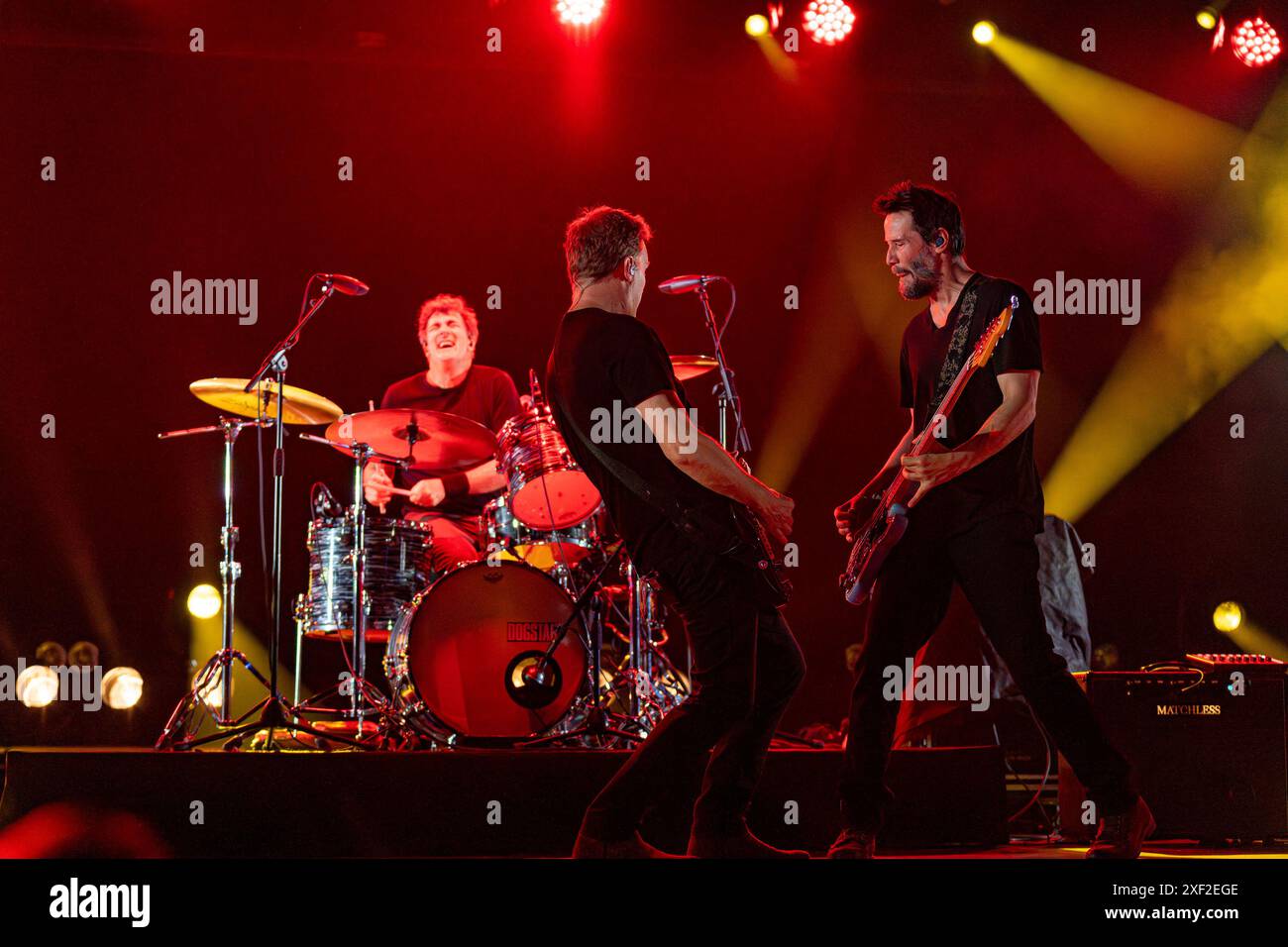 Keanu Reeves, Bret Domrose and Robert Mailhouse of Dogstar Stock Photo ...