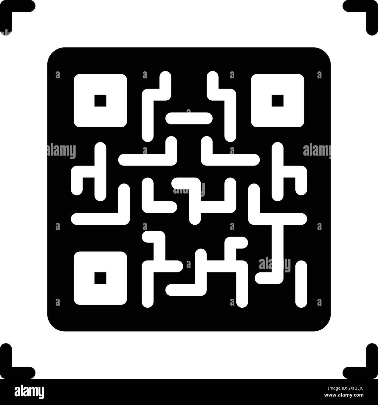 Qr code logo Black and White Stock Photos & Images - Alamy