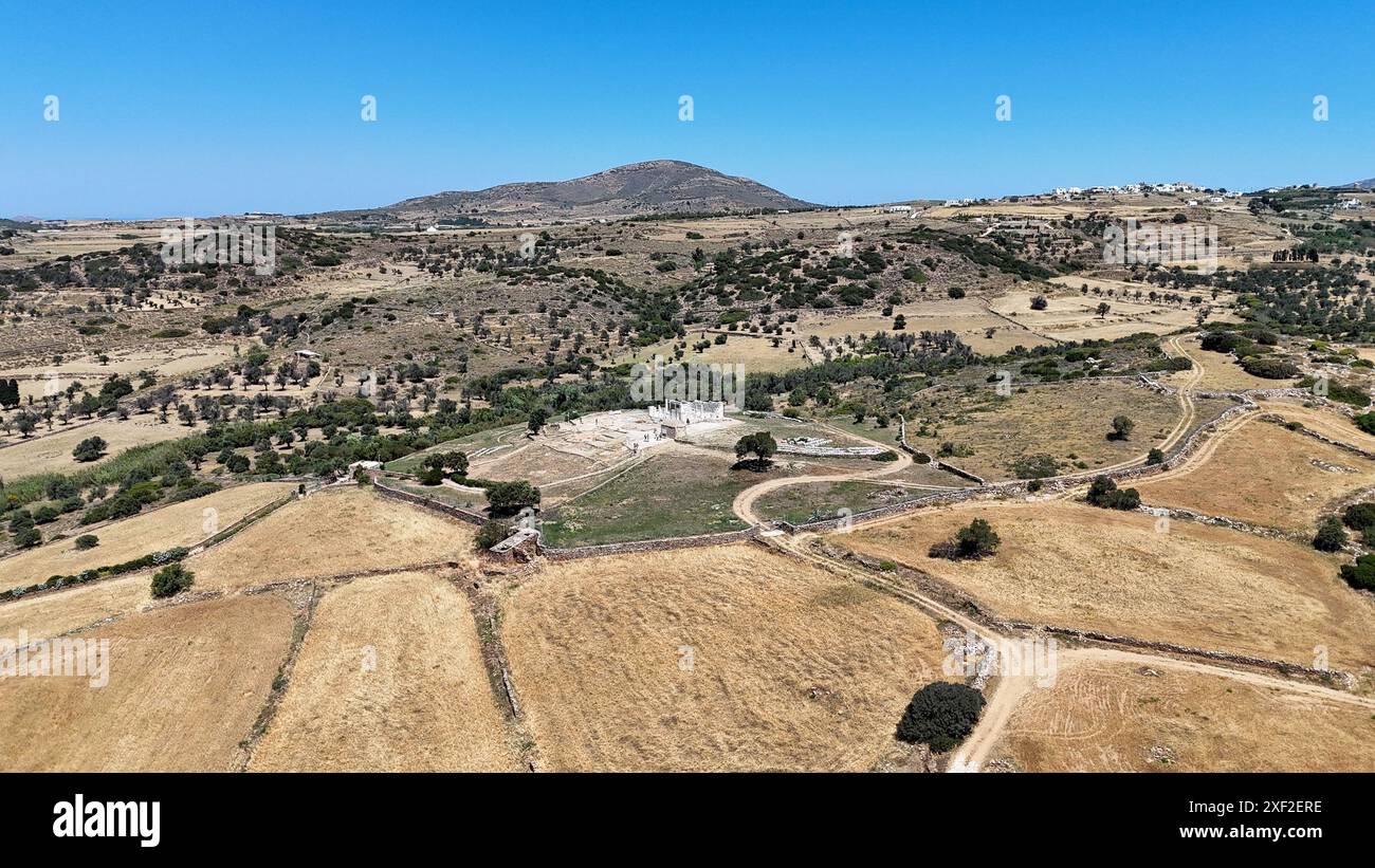 The Temple of Demeter, near Sangri on the island of Naxos in the ...