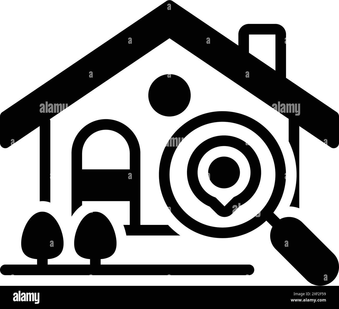 Icon for find home, find Stock Vector Image & Art - Alamy