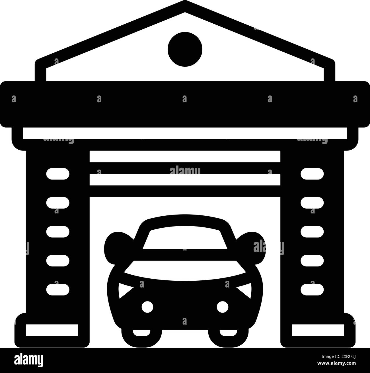 Icon for garage, car port Stock Vector Image & Art - Alamy
