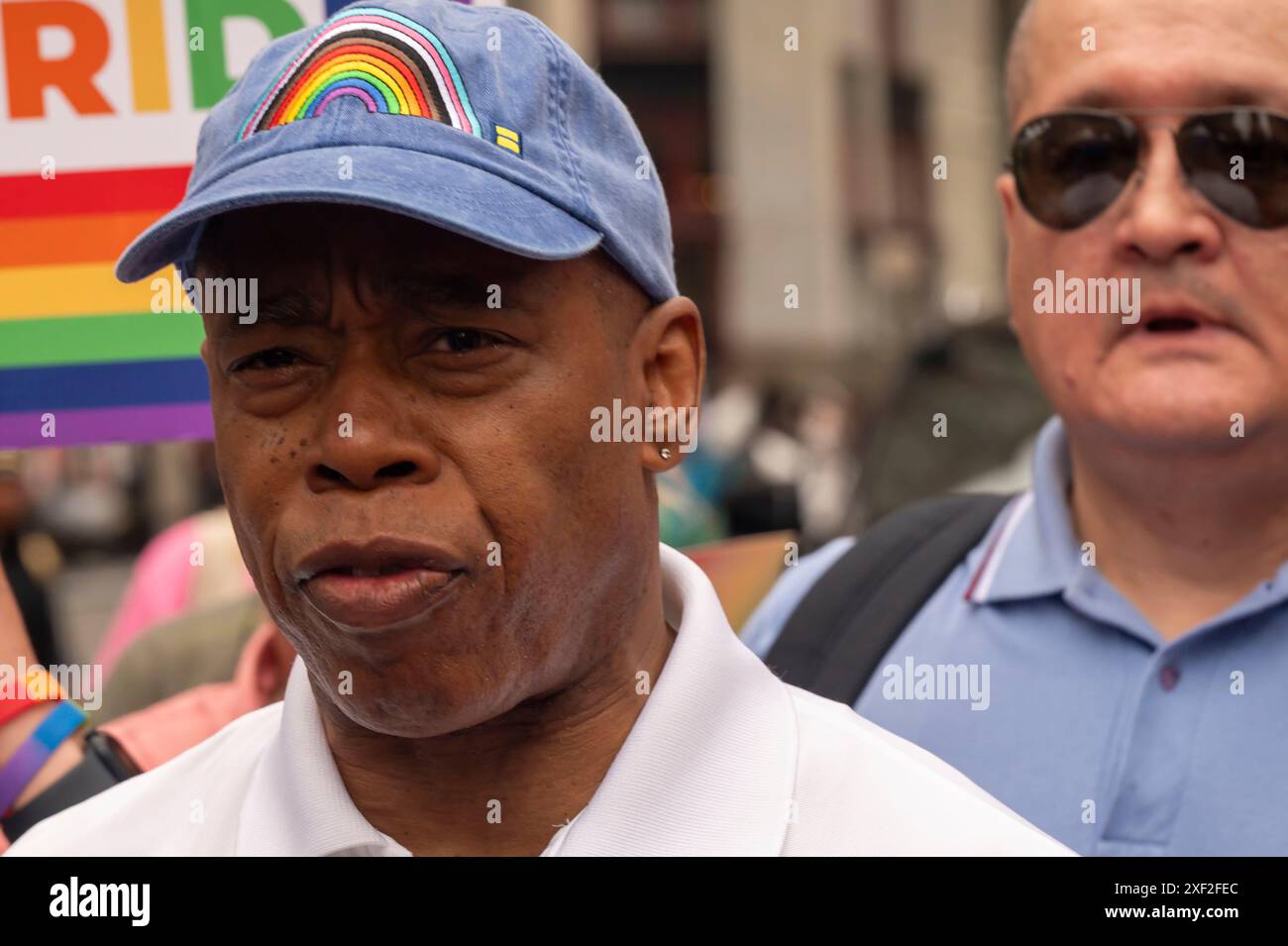 NEW YORK, NEW YORK - JUNE 30: New York City Mayor Eric Adams (C ...