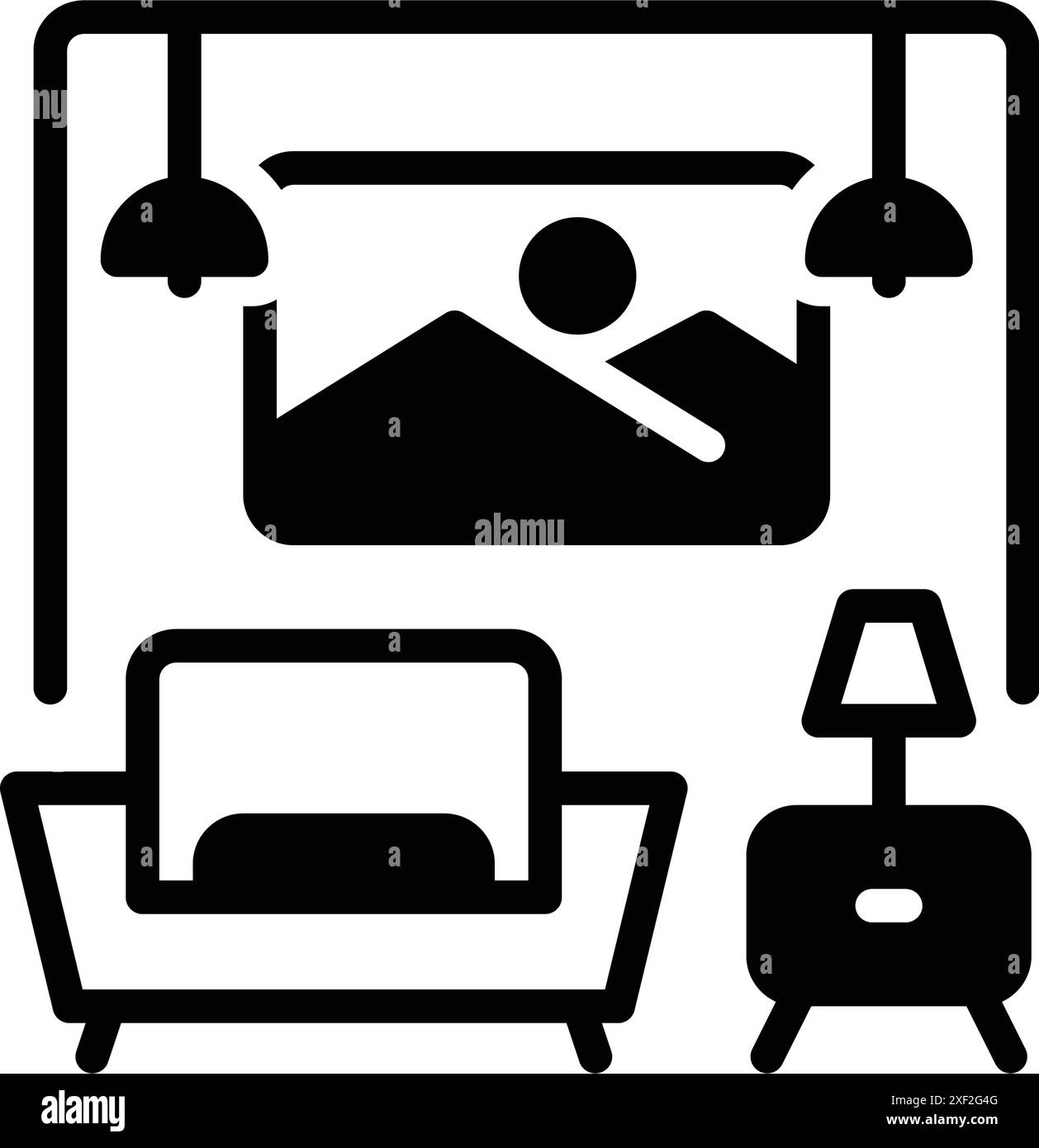 Icon living room Cut Out Stock Images & Pictures - Alamy