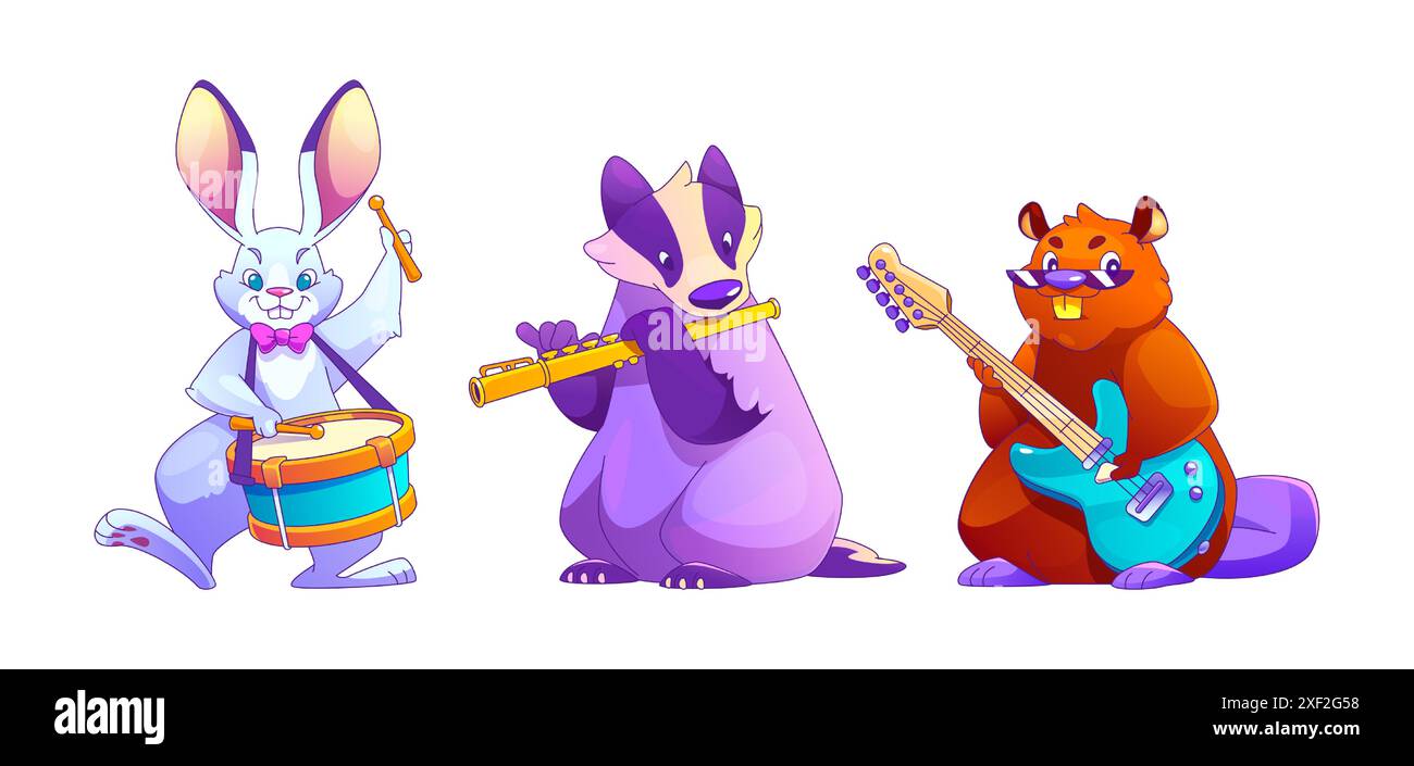 Cartoon band hi-res stock photography and images - Alamy