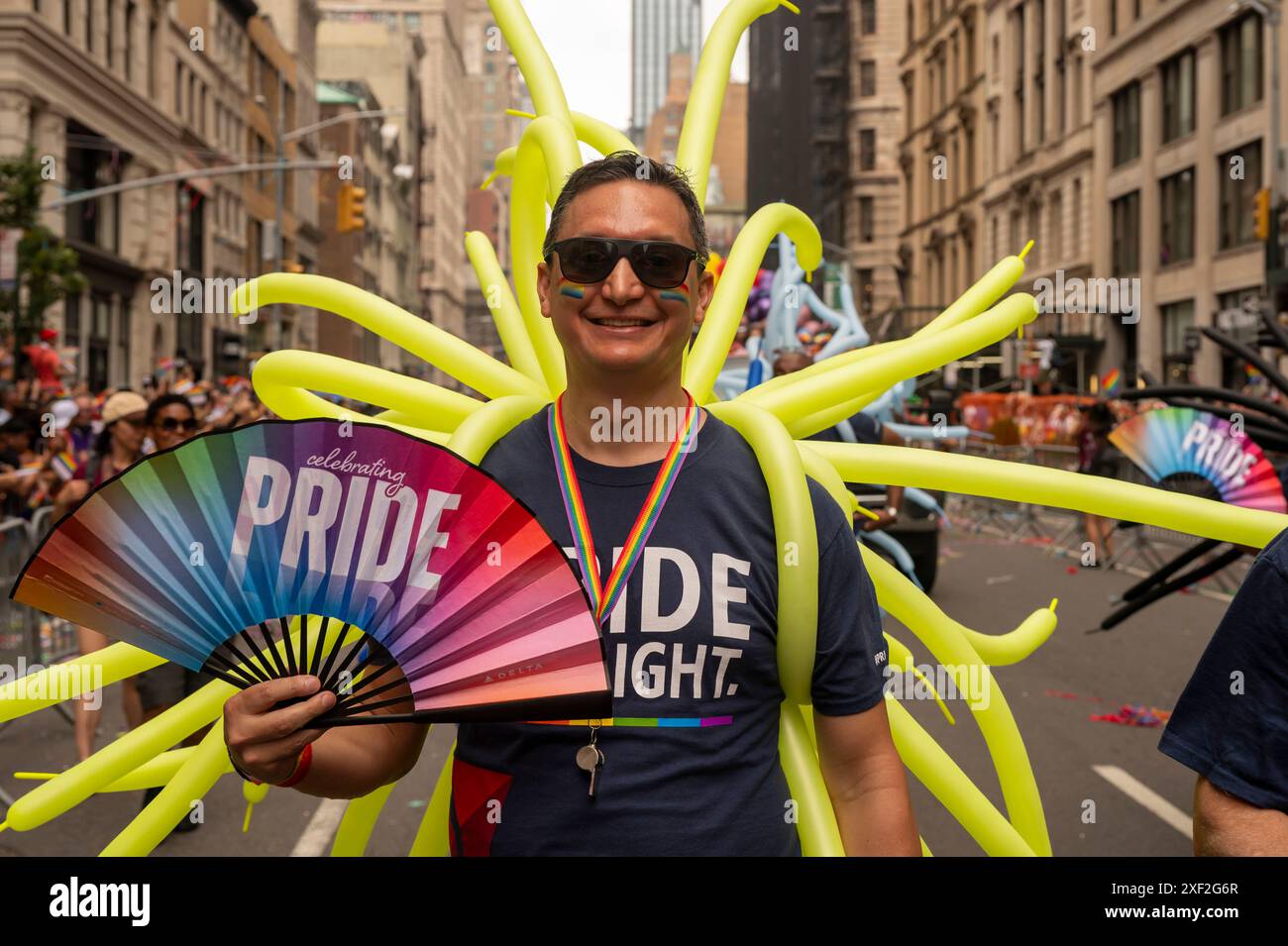 New York, United States. 30th June, 2024. A Delta's Pride in Flight ...