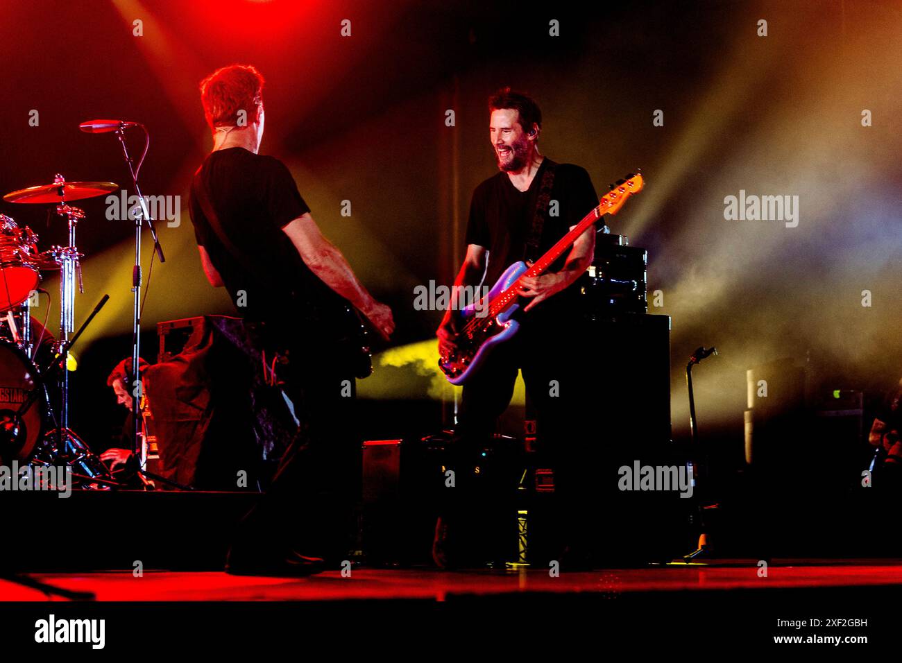 Torino, Italy. 30th June, 2024. Bret Domrose (L) and Keanu Reeves (R ...