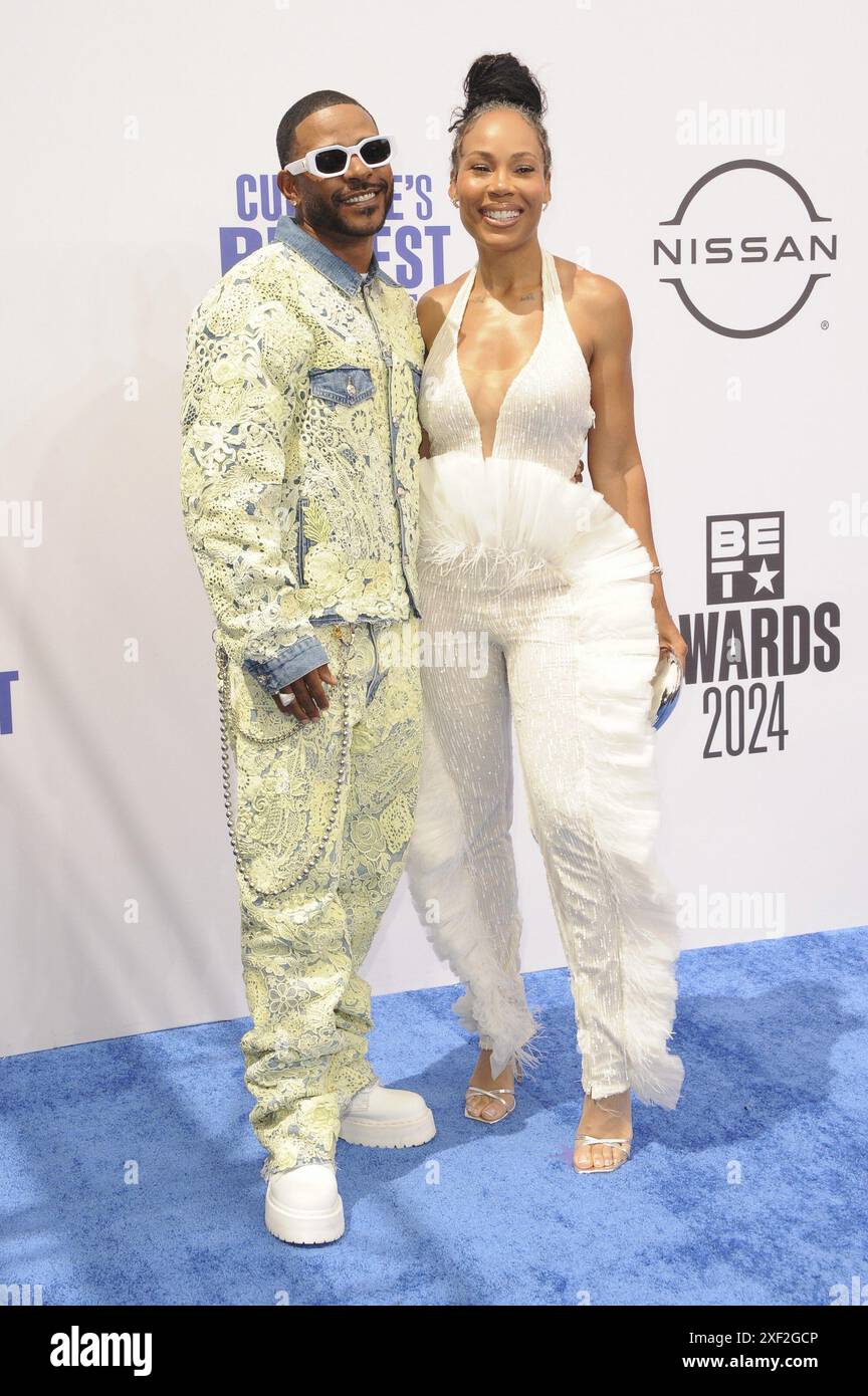 Los Angeles, California, USA. 30 June, 2024. Eric Bellinger, La'Myia ...