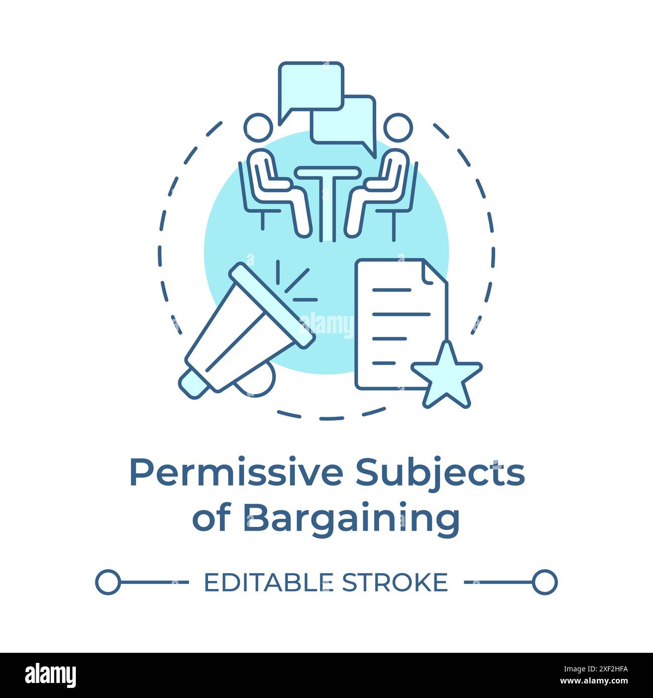 Employment conditions meeting Stock Vector Images - Alamy