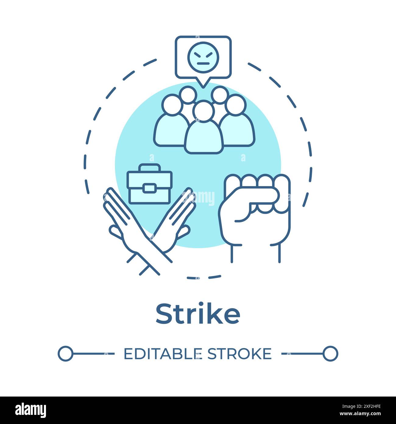 Employment strike Stock Vector Images - Alamy