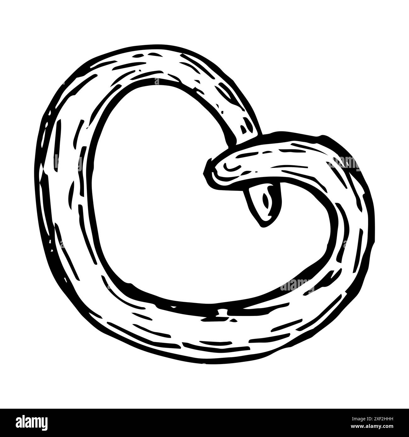 Bread or pastry vector illustration in hand drawn sketch. Engraving ...