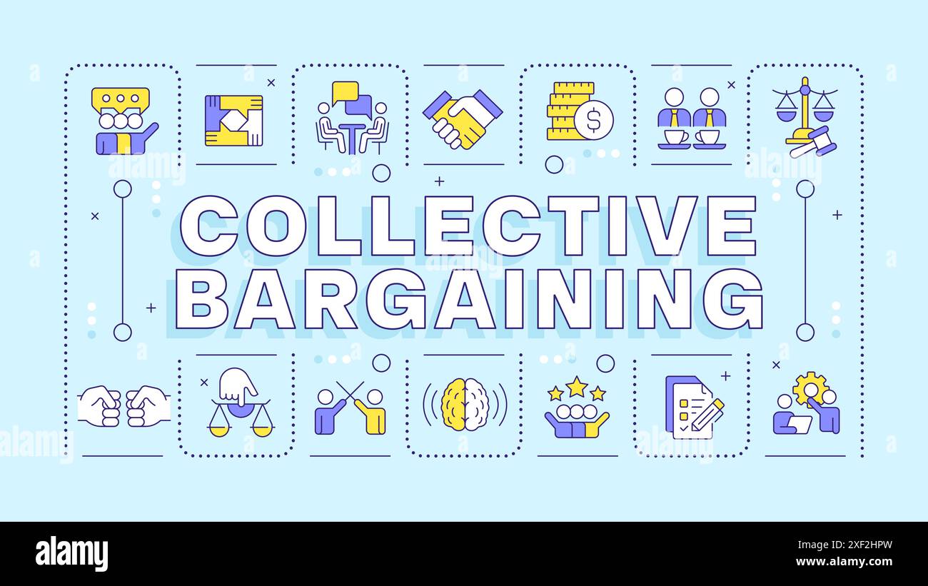 Collective bargaining word cloud hi-res stock photography and images ...