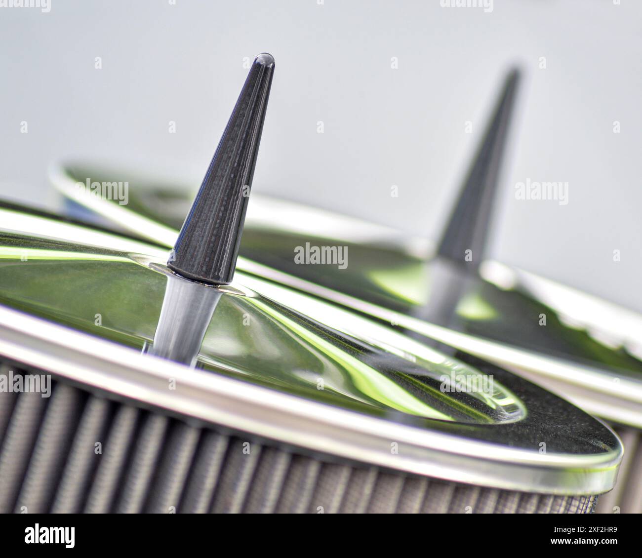 Air filters in the engine of a 1930 Ford A at car show Stock Photo - Alamy