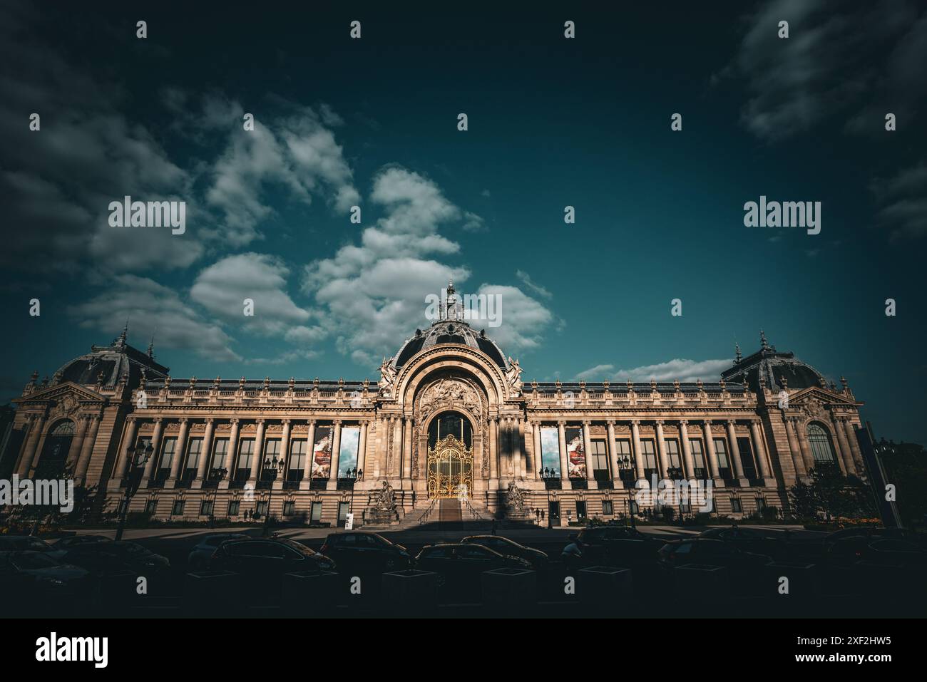 The Beautiful Petit Palais under Dramatic Skies - Paris, France Stock ...