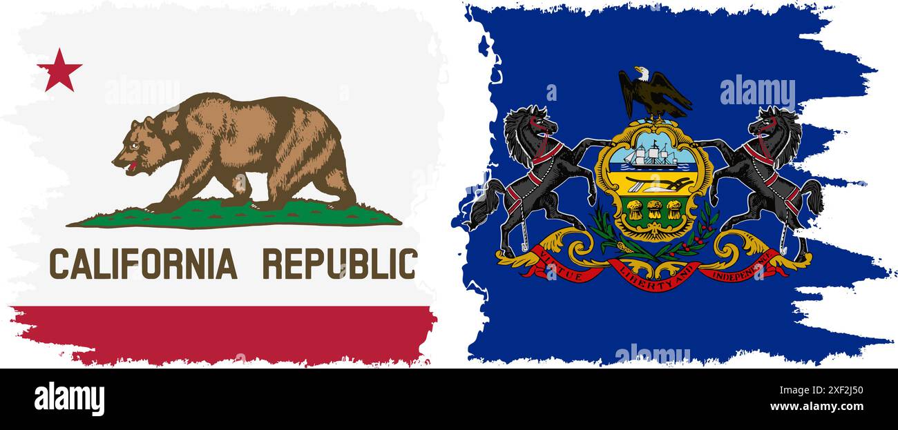 Pennsylvania brush stroke hi-res stock photography and images - Alamy