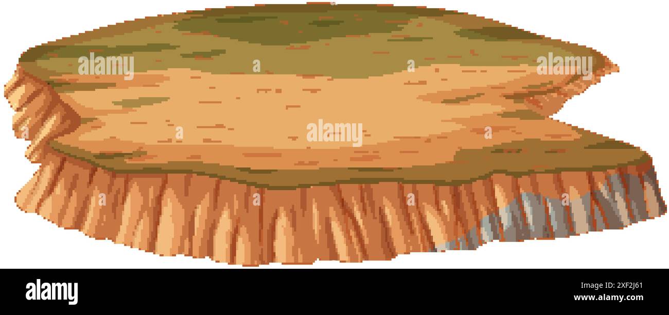 Vector image of a plateau landform Stock Vector Image & Art - Alamy