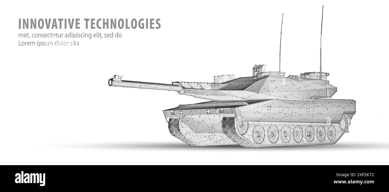 Modern tank on blue. Military technology, Autonomous weapons, Defence ...