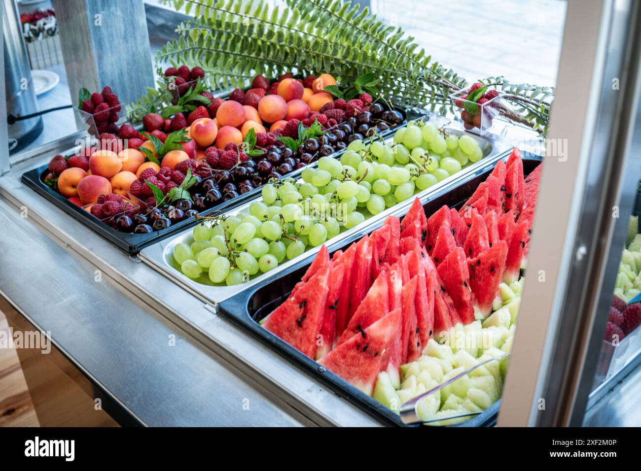 Fresh Fruit Platter at a Wedding Reception Hall Stock Photo - Alamy
