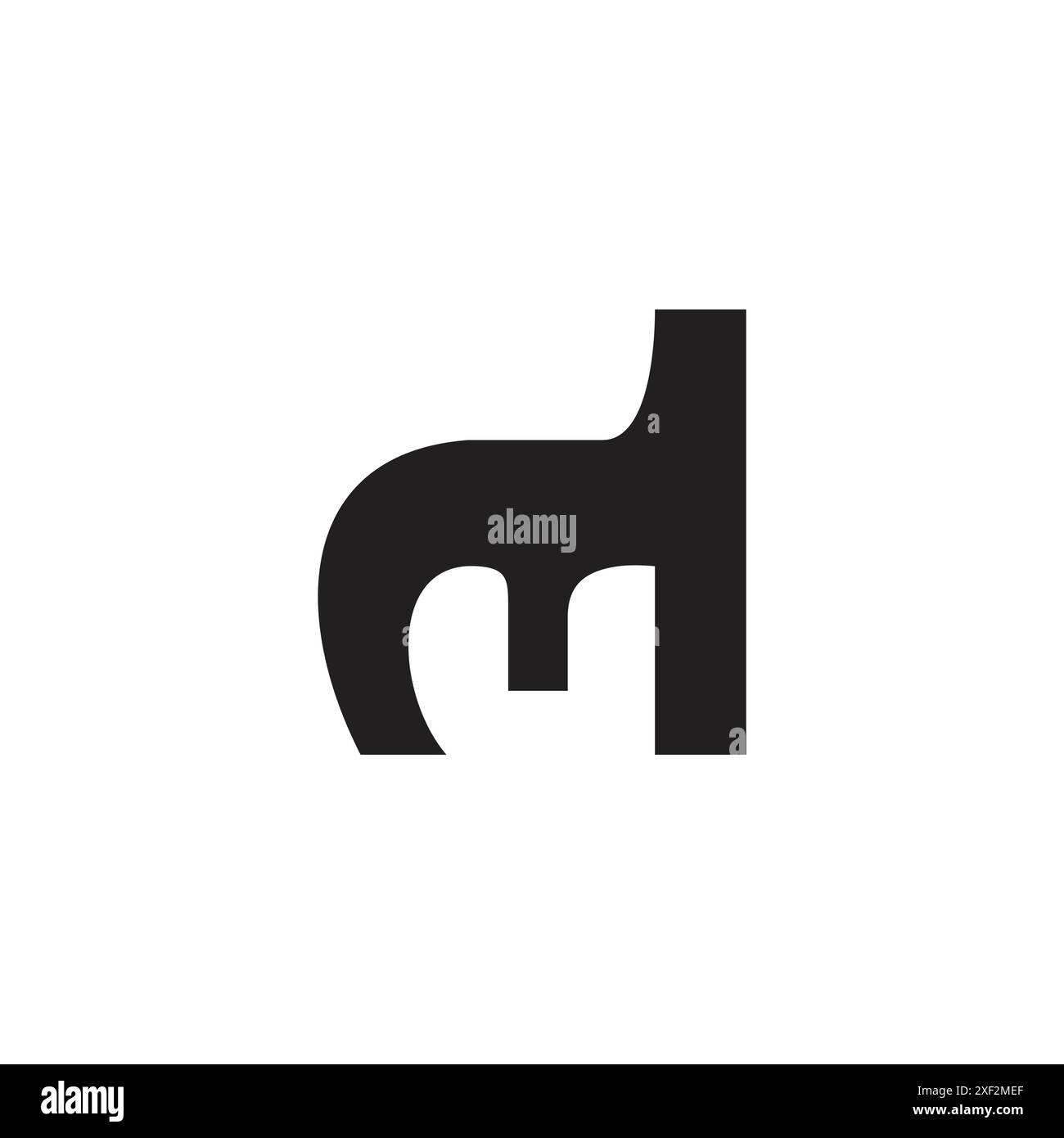 letter dm simple doodle shape logo vector Stock Vector Image & Art - Alamy