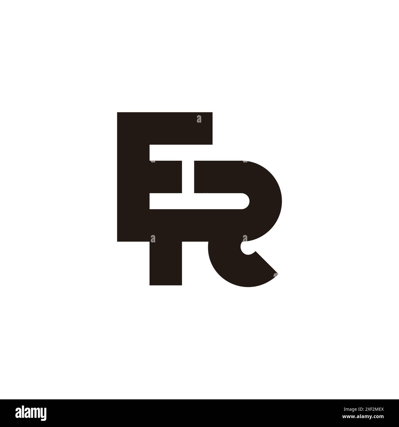 letter er linked geometric line simple logo vector Stock Vector Image ...