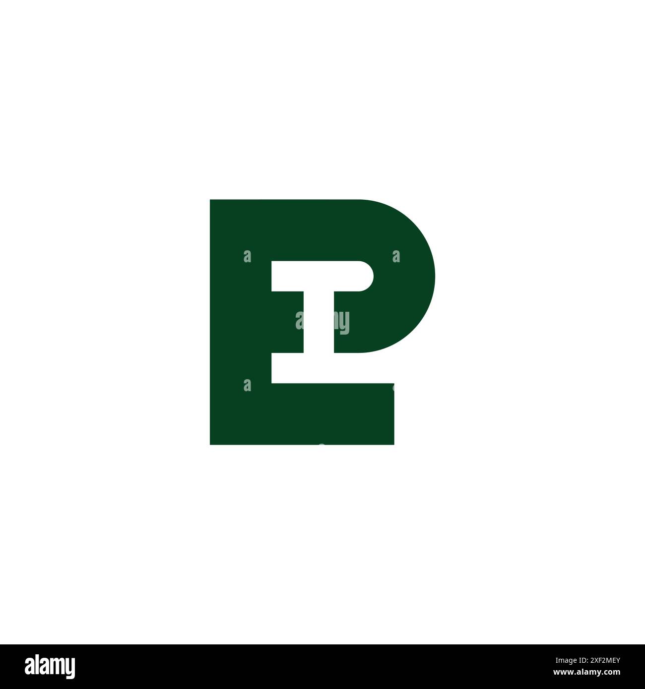 letter pe simple geometric linked logo vector Stock Vector Image & Art ...