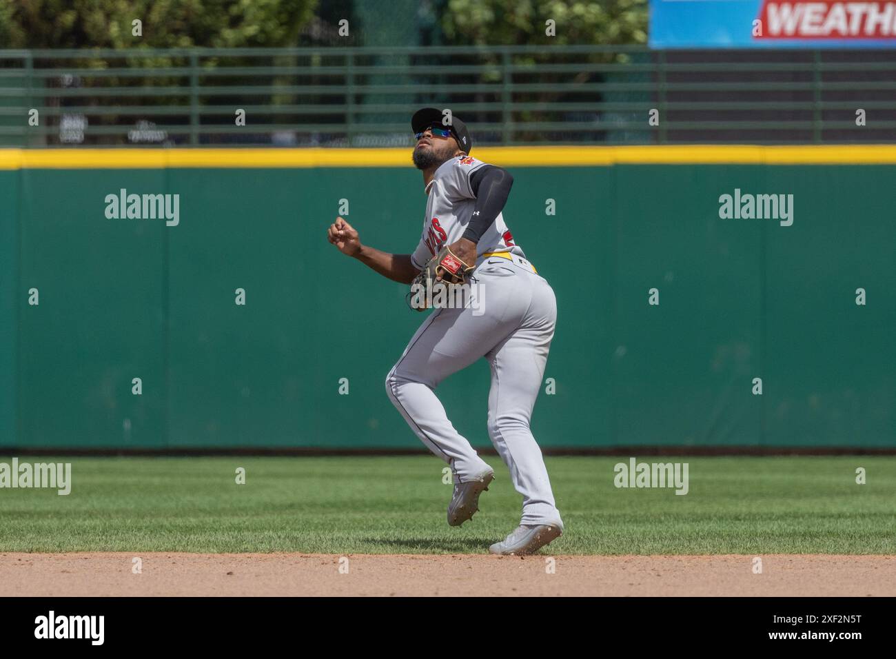 June 30th, 2024: Indianapolis Indians infielder Liover Peguero (2 ...