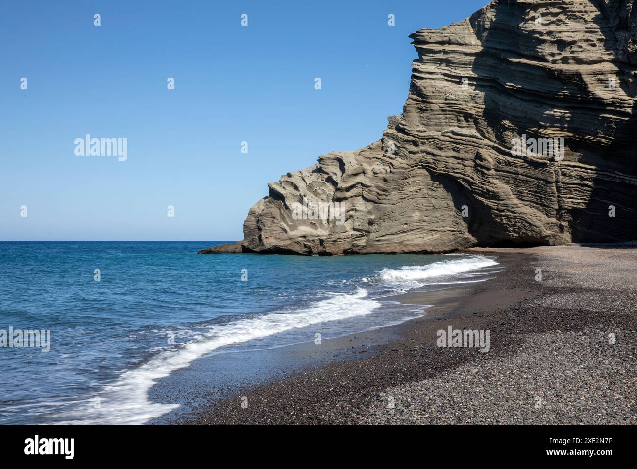 Cape Columbo Beach, Santorini, Cycladic Islands, Greece Stock Photo - Alamy