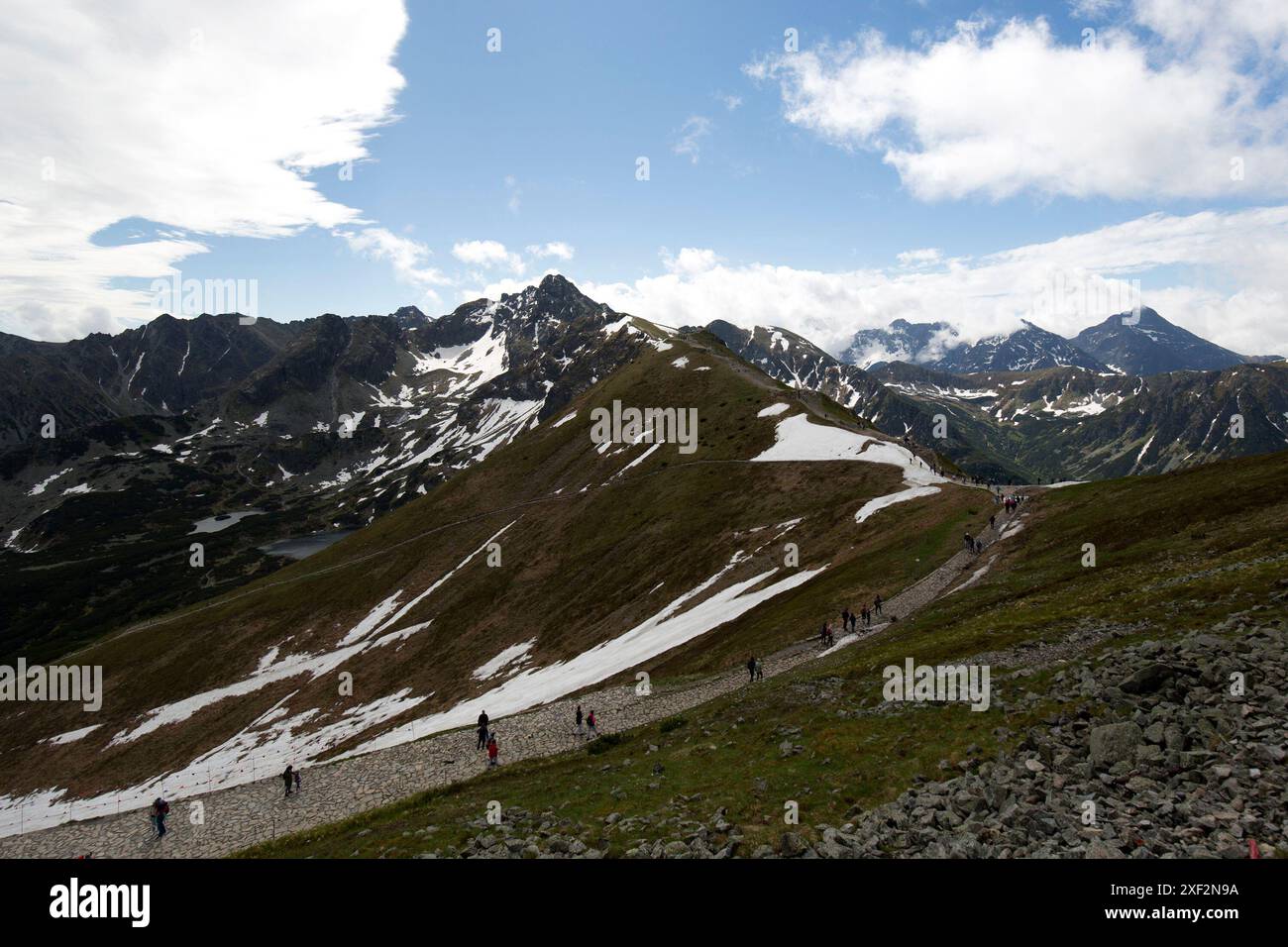 Landscape with Polish mountains - on the spring Stock Photo - Alamy