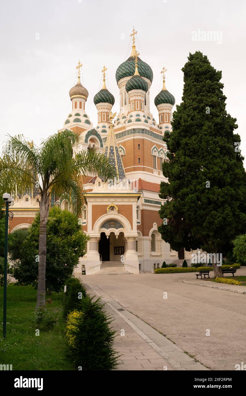 St Nicolas Russian orthodox cathedral. Nice, France Stock Photo - Alamy