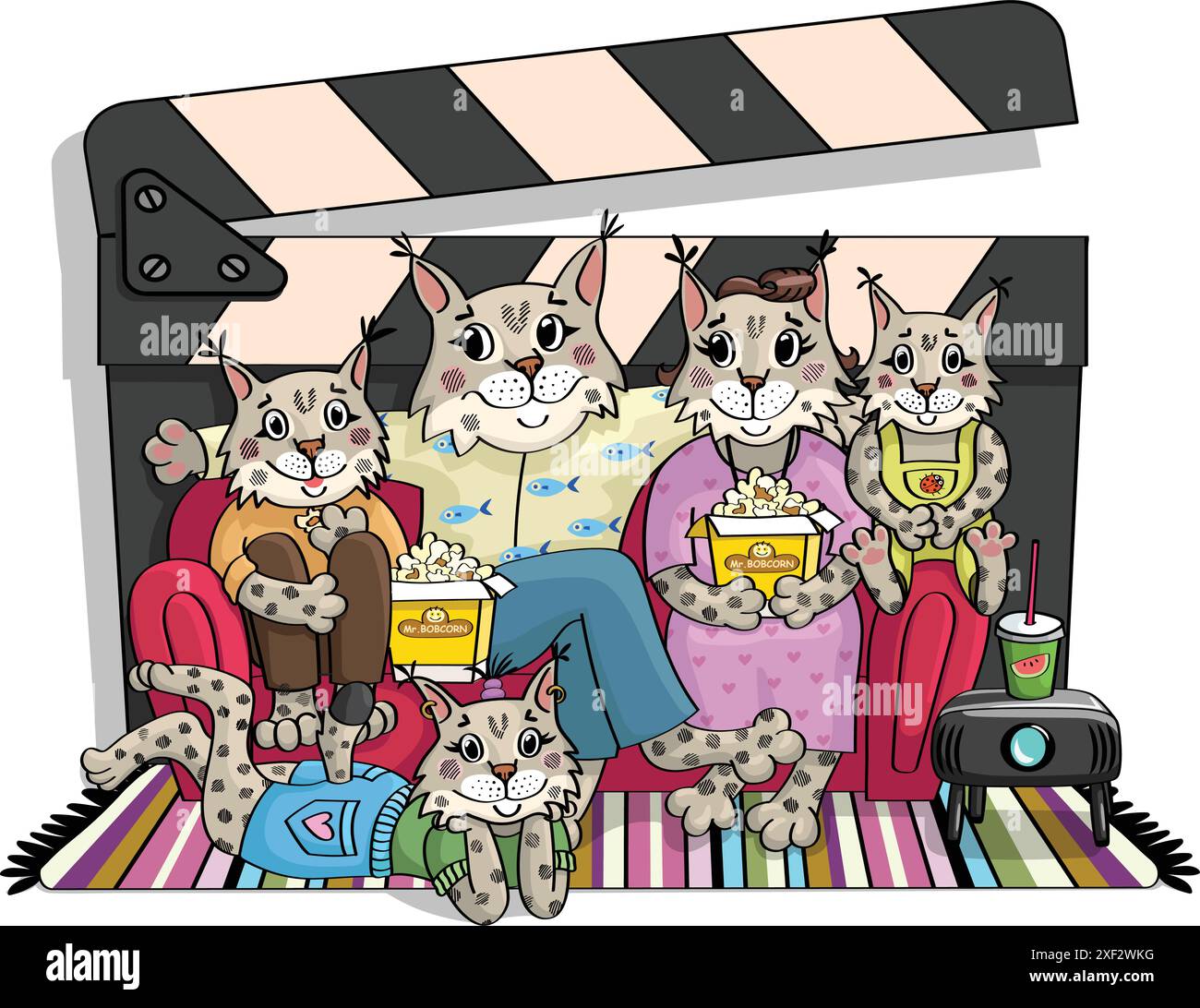 Movie together Cut Out Stock Images & Pictures - Alamy