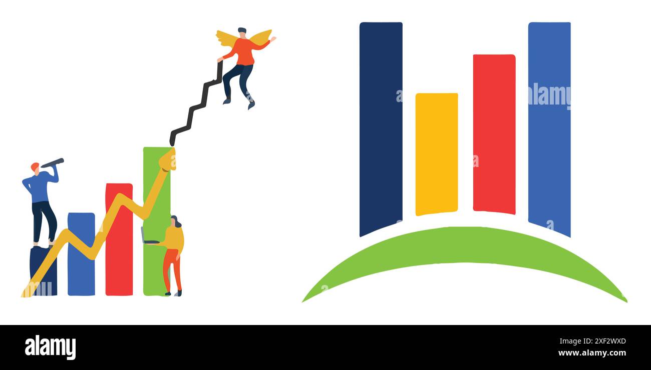 Marketing chart graphs Cut Out Stock Images & Pictures - Alamy