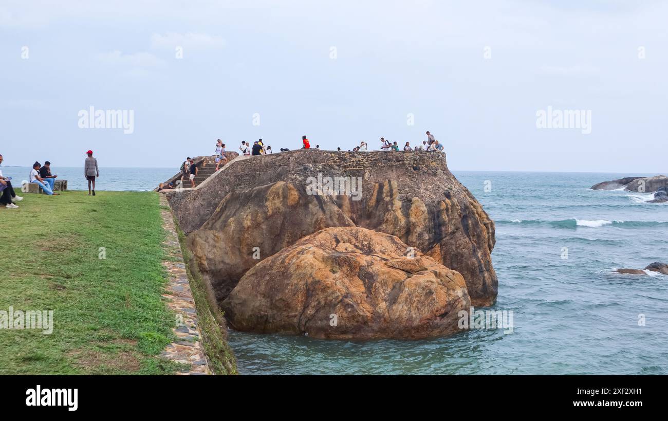 Sunset Watching Point, Dutch Fort, Galle, Sri Lanka Stock Photo - Alamy