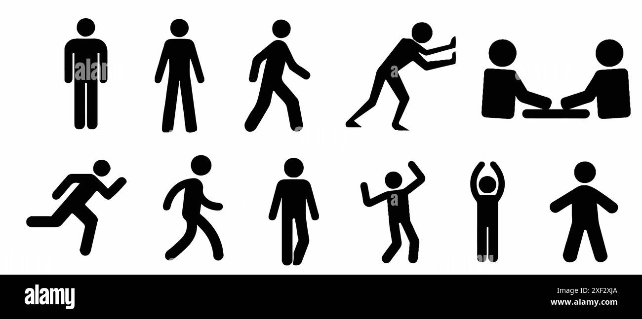 Body language communication cartoon hi-res stock photography and images ...