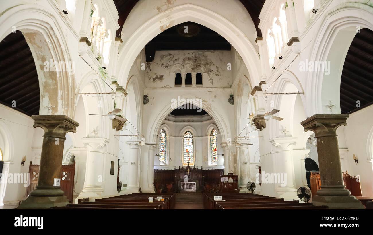 Inside All Saints Church, Galle Fort, Sri Lanka Stock Photo - Alamy