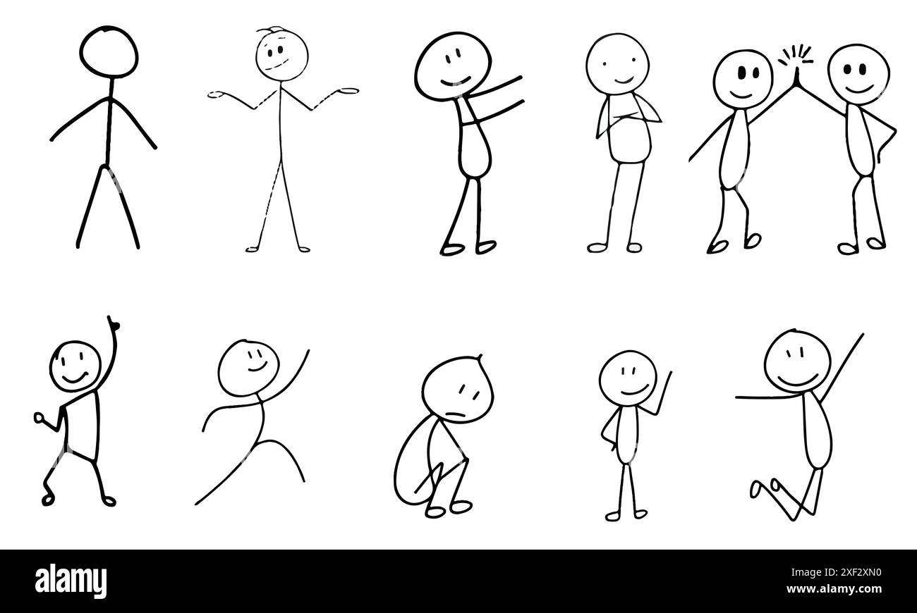 How To Draw Stick Figure Poses