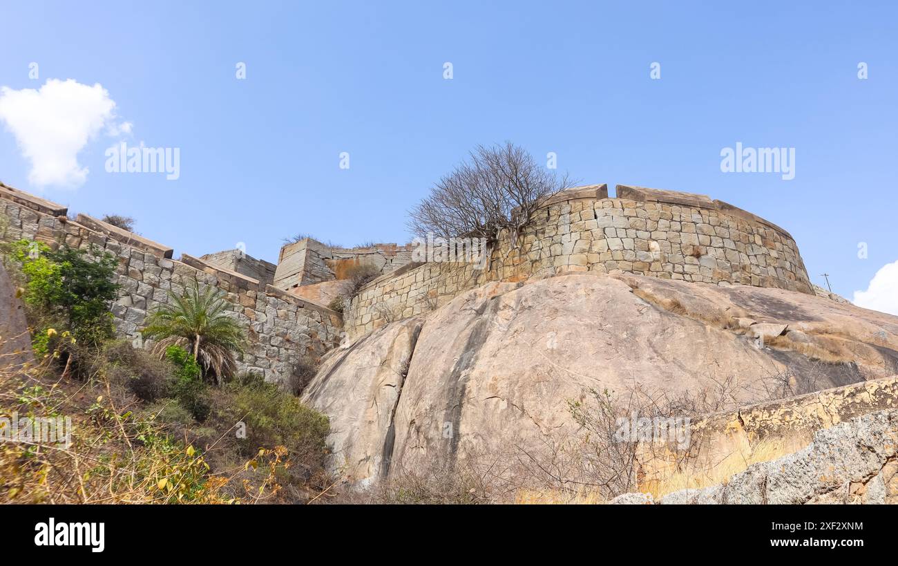 Watchtower of Gudibande Fort, Chikkaballapur, Karnataka, India Stock ...