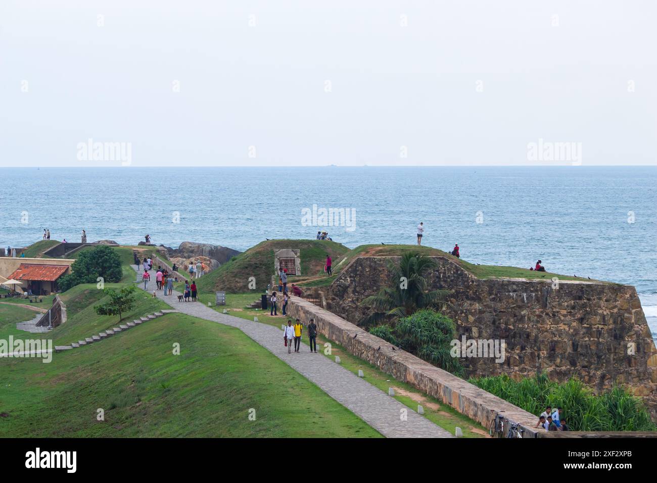 Galle Dutch Fort and Ocean Behind, Galle, Sri Lanka Stock Photo - Alamy